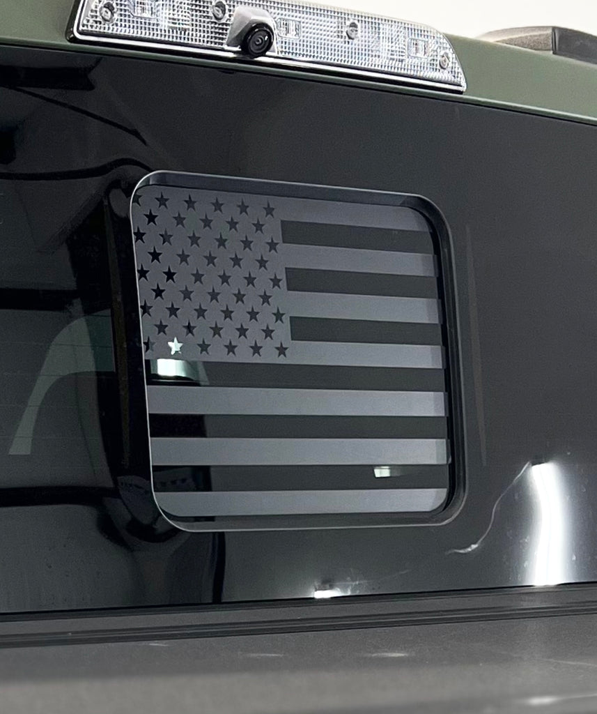 Ford F150 / f250 / f350 Back Middle Window American Flag Decal 2015-20 ...