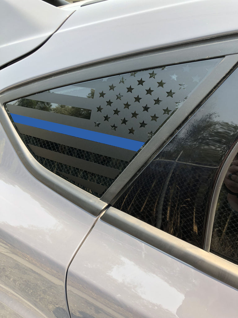 American Flag Quarter Window Decal 2015-2018 Ford Focus ST/RS ...