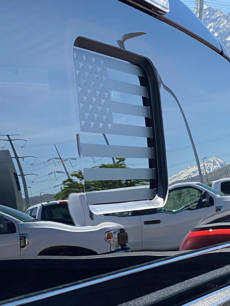 Ford Ranger Back Middle Window American Flag Decal 2019-2024 | Elevated ...