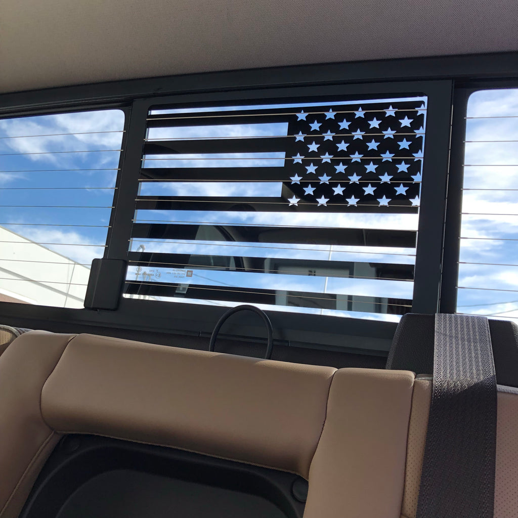 Chevy / GMC Silverado / Sierra Back Middle Window American Flag Decal ...