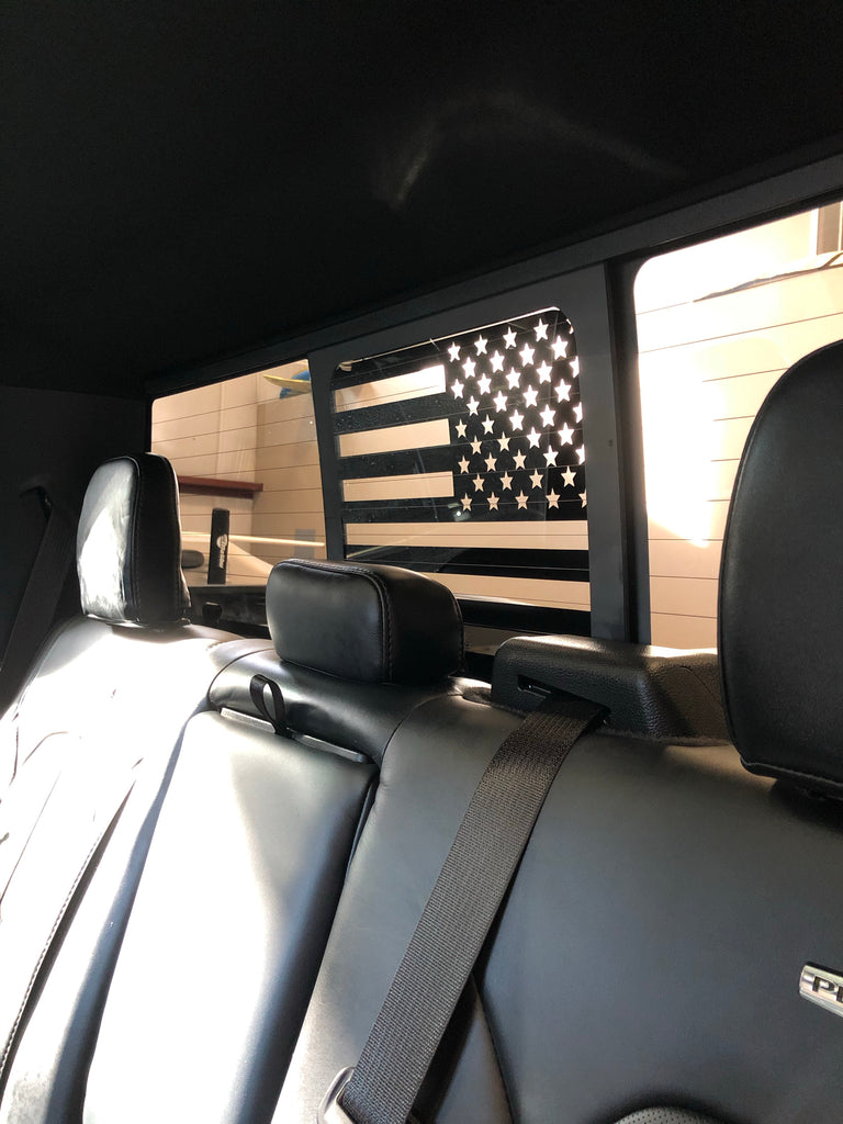 Ford F150 / f250 / f350 Back Middle Window American Flag Decal 2015-20 ...